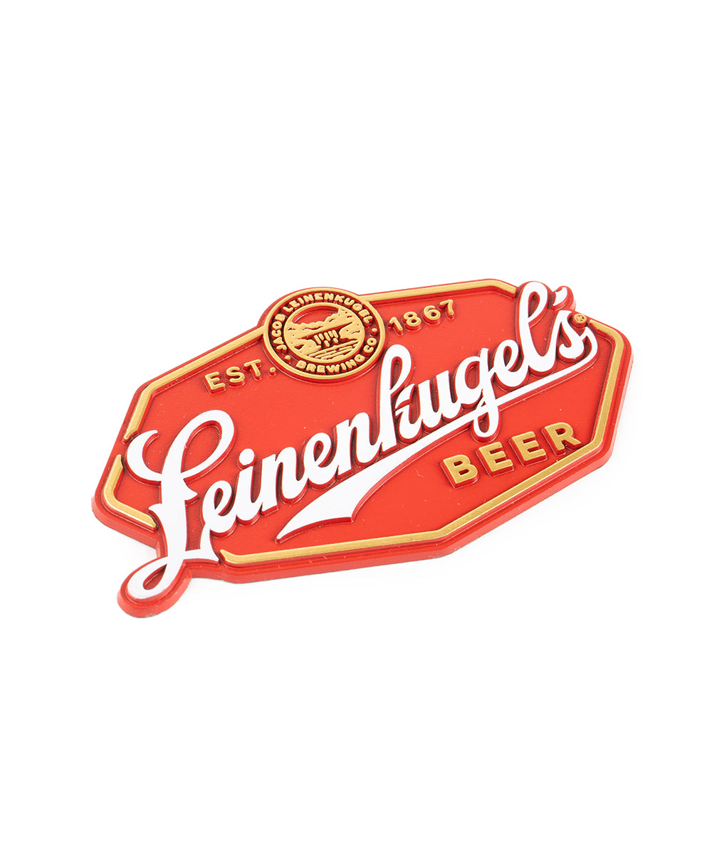 RED SCRIPT LOGO MAGNET – Leinie Lodge